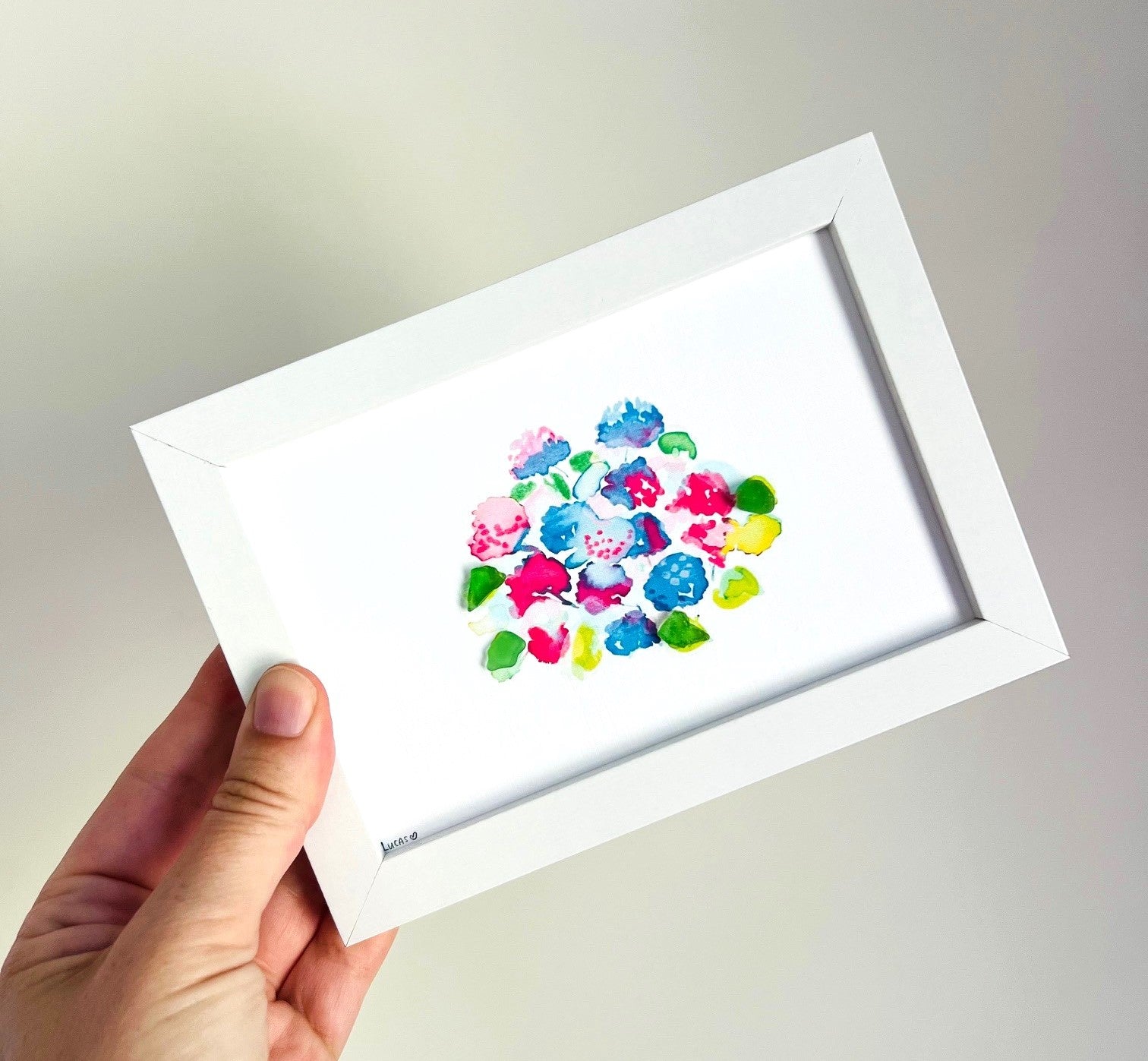 Hydrangeas with Sea Glass Leaves Art – SookandHook