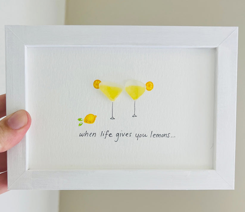 Lemon Drop Martinis Sea Glass Art – SookandHook