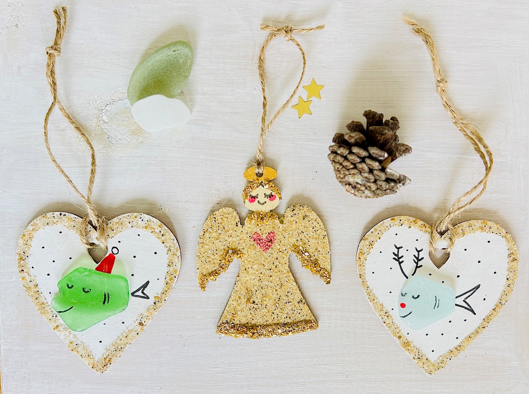 Sand Angel Christmas Ornament – SookandHook