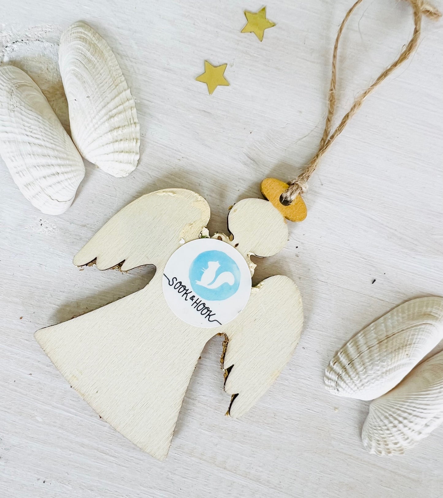 Sand Angel Christmas Ornament – SookandHook