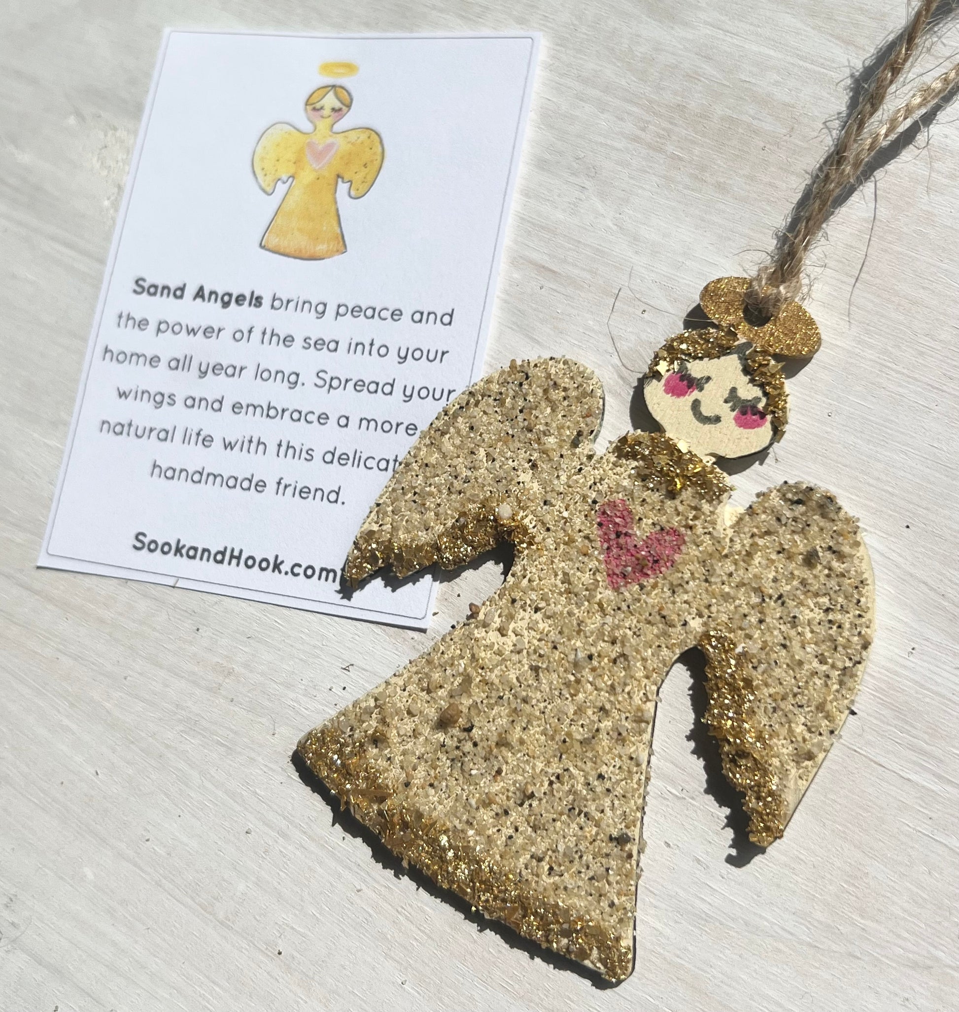 Sand Angel Christmas Ornament – SookandHook